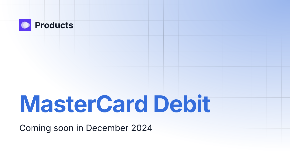 MasterCard Debit | Products